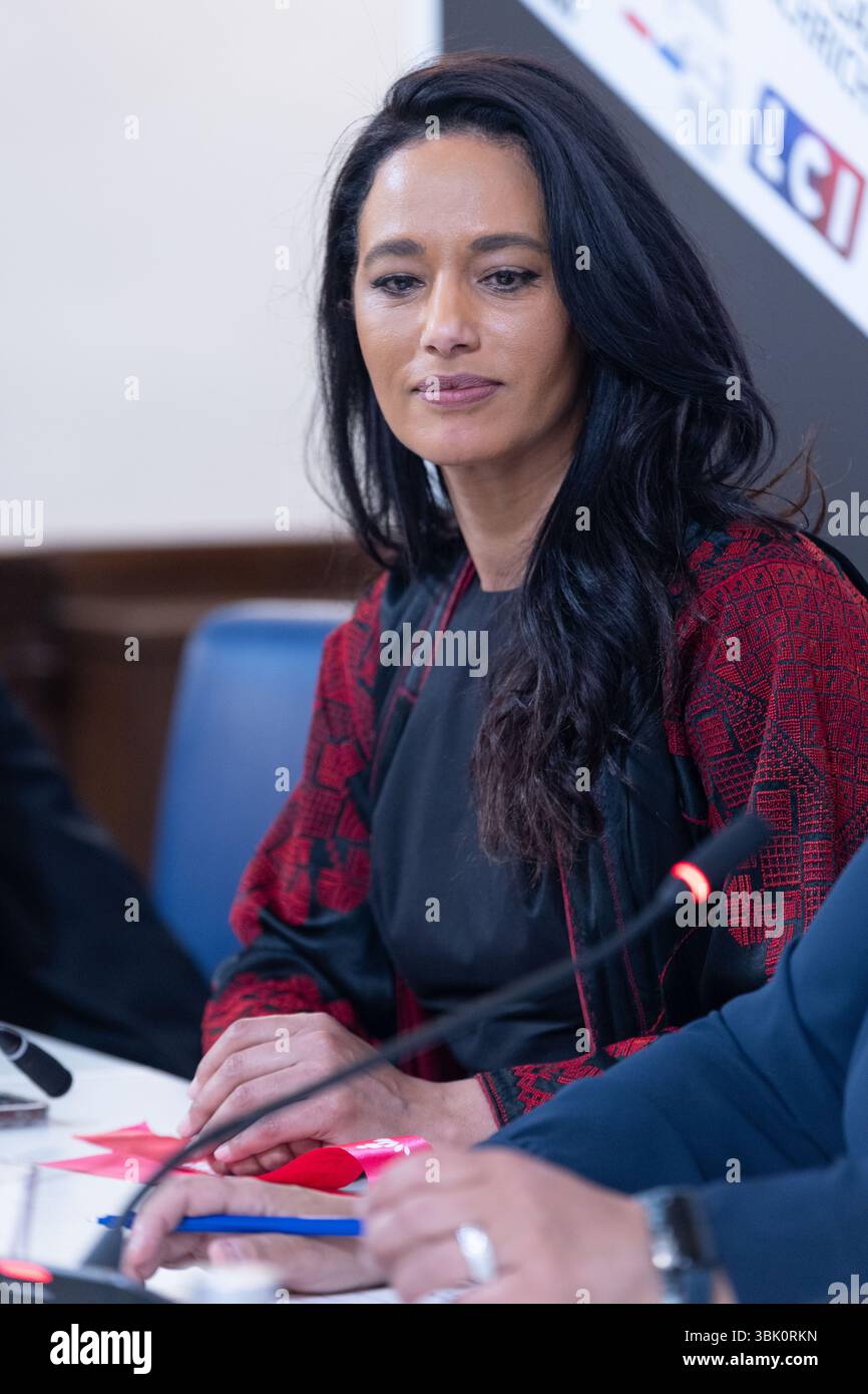 Rome, Italy. 17th June, 2025. Palestinian journalist and writer Rula ...