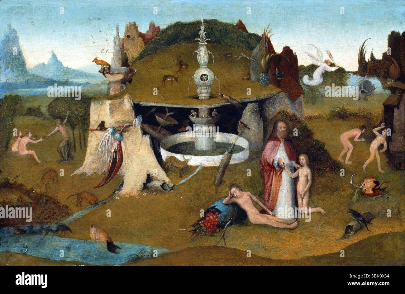 Painting of The Garden of Paradise by workshop of Hieronymus Bosch art ...