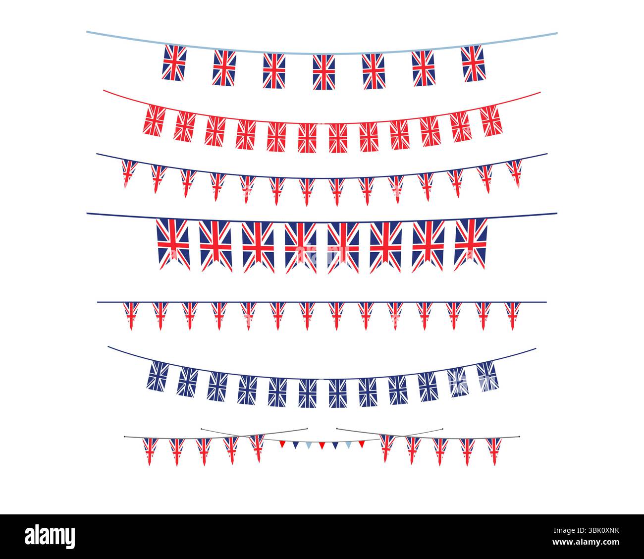 Union jack flags set Stock Vector Image & Art - Alamy