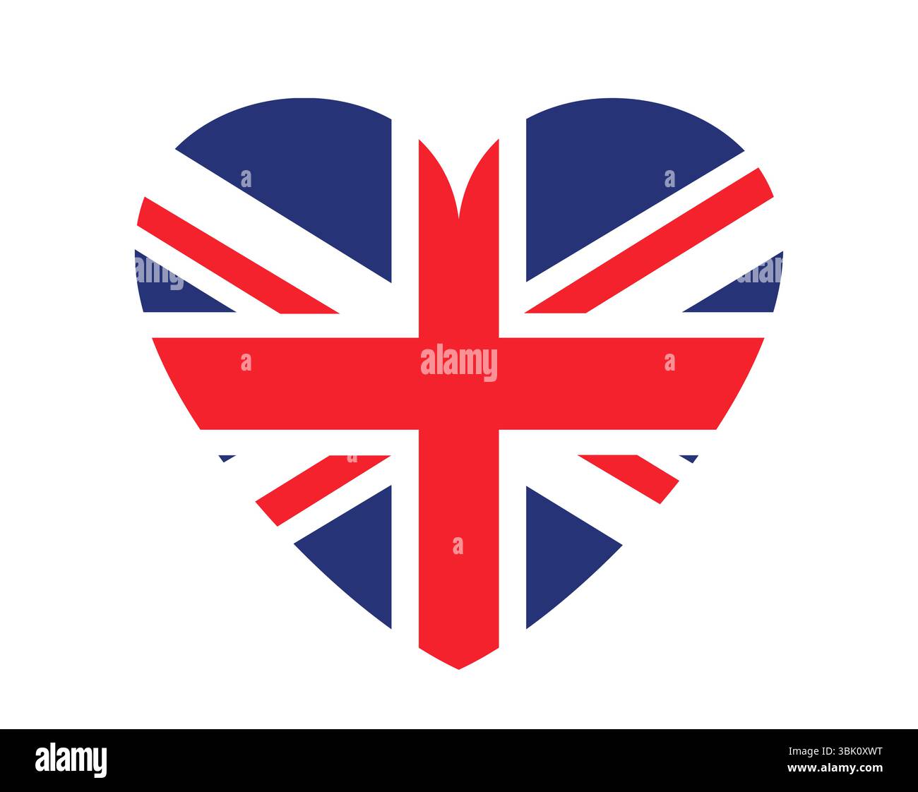 Union jack heart hi-res stock photography and images - Alamy