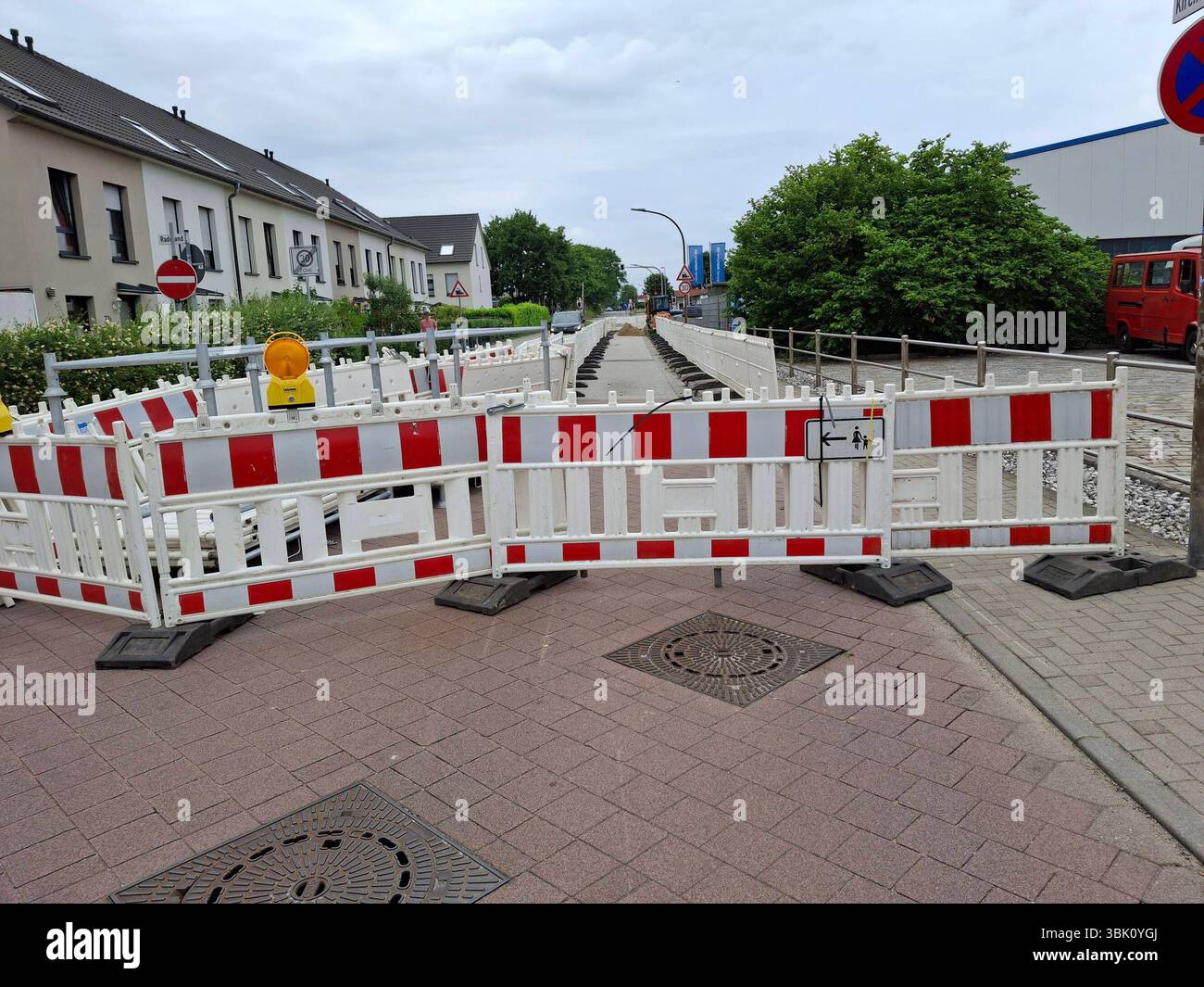 Stockbilder 06/2025 Baustellen Absperrung an einer Strasse Hamburg ...