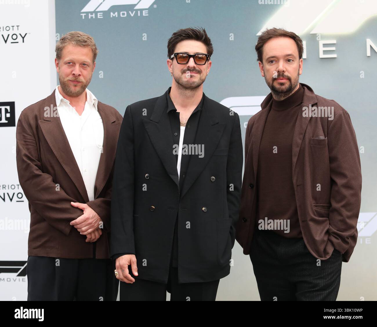 New York, New York, USA. 16 June 2025. Ben Lovett, Marcus Mumford and ...