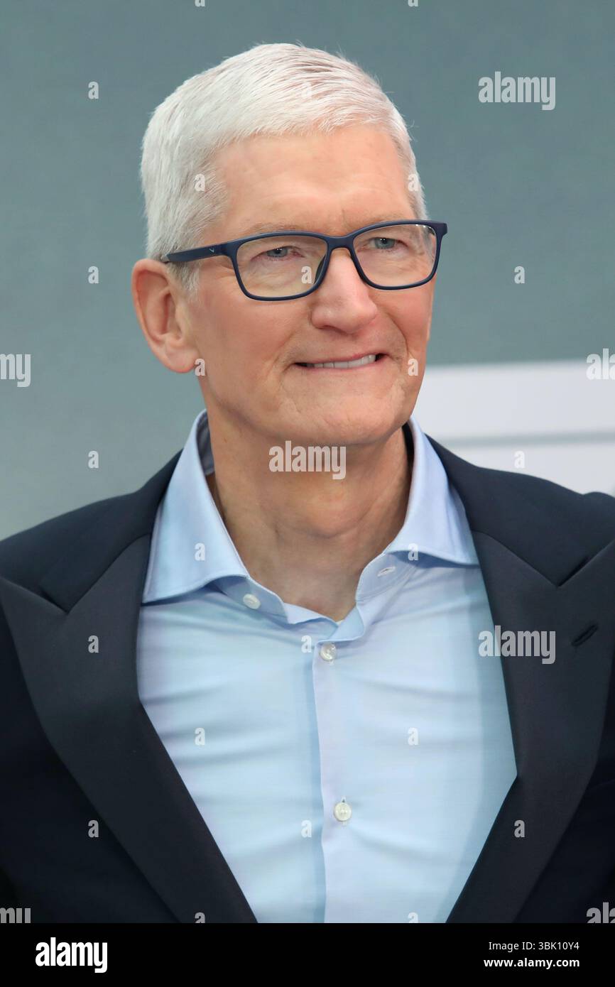 New York, New York, USA. 16 June 2025. Tim Cook attends the “F1 The ...