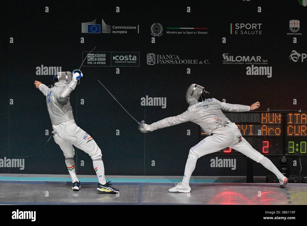 Senior Team Men's Saber: SZILAGYI Aron (HUN) Vs CURATOLI Luca (ITA ...