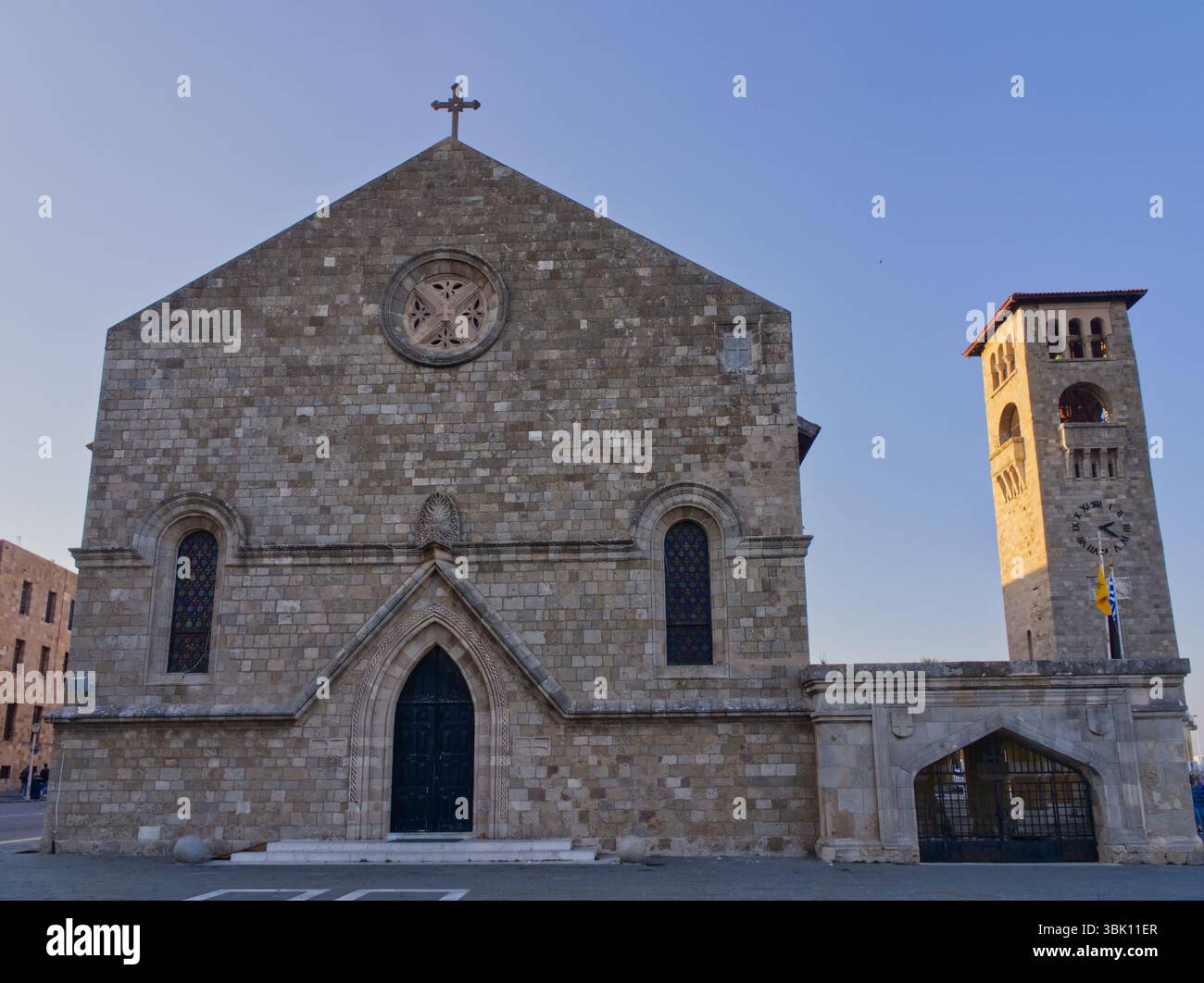 Facade of the cathedral of the Annunciation of the Virgin Mary in ...