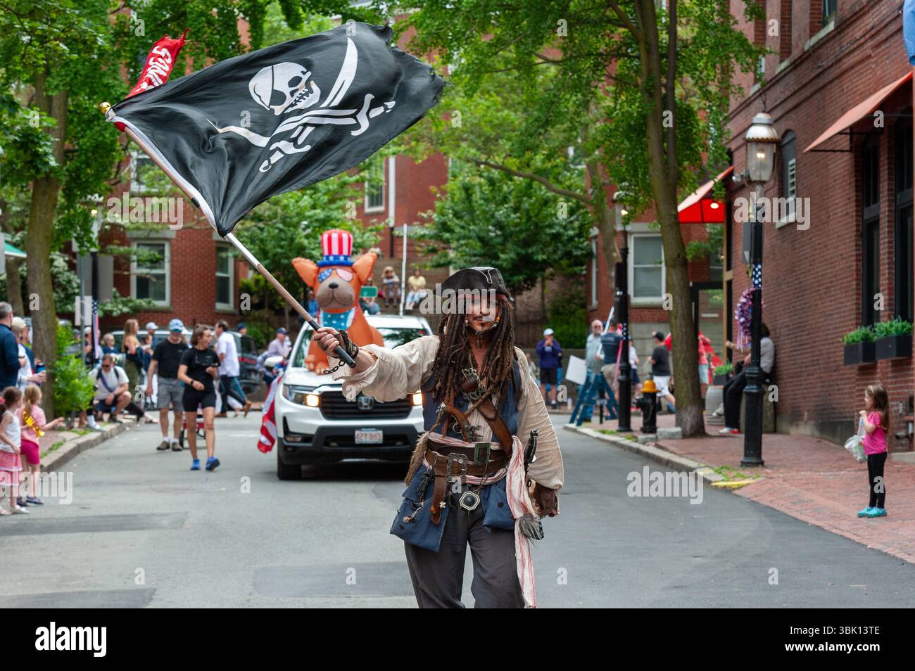 Greek Captain Jack Sparrow participating in Charlestown's Bunker Hill ...