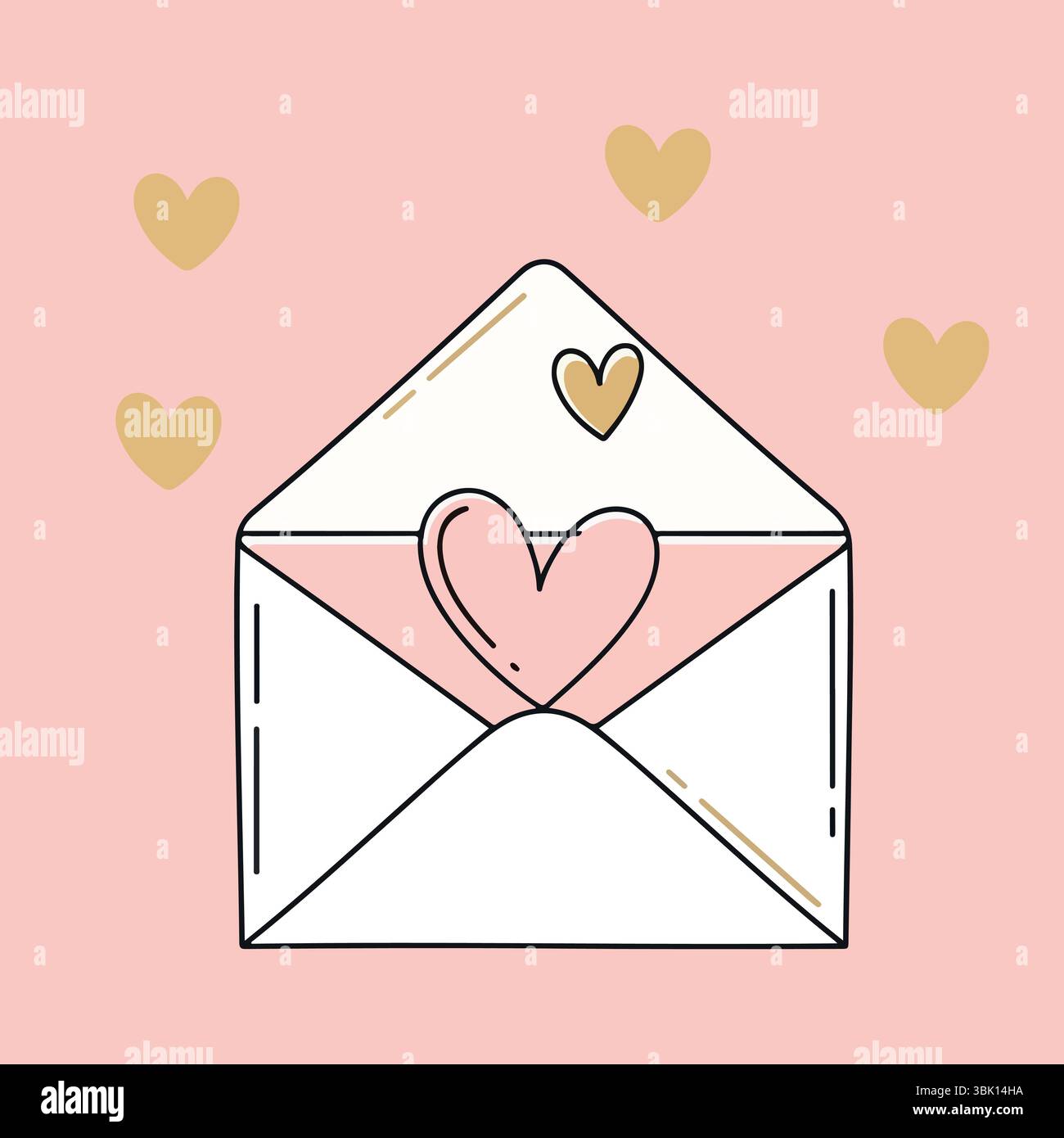 Love message letter sealed hi-res stock photography and images - Alamy