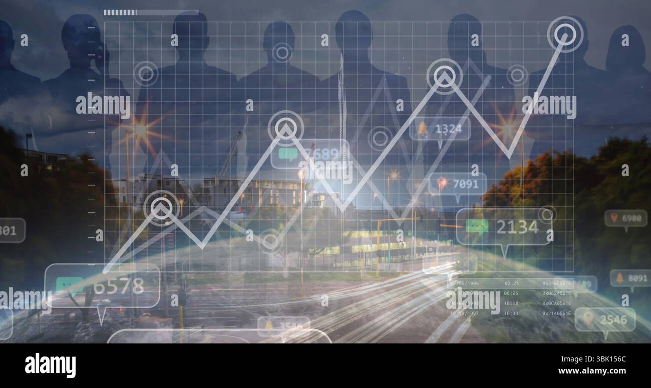 Building graph showing rising hi-res stock photography and images - Alamy
