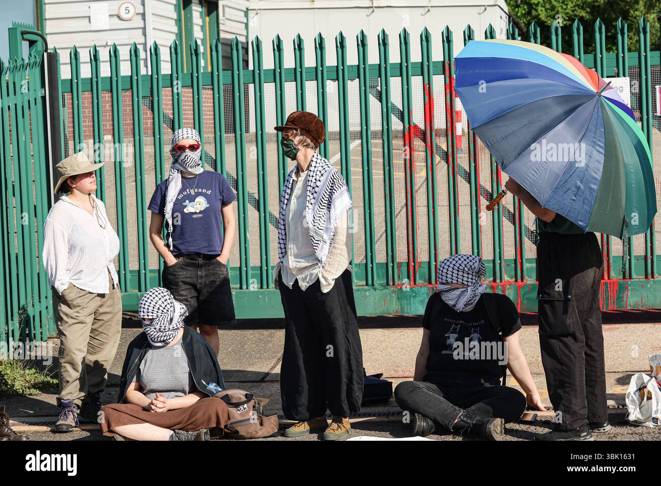 Brighton, UK. 17th June, 2025. Brighton, UK. 17 June 2025. Activists ...