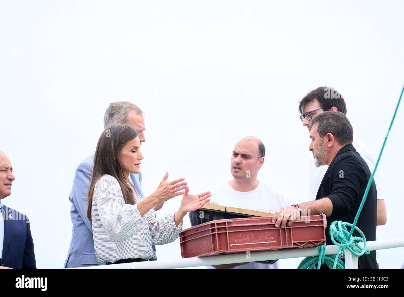 Burela. Spain. 20250617, King Felipe VI of Spain, Queen Letizia of ...
