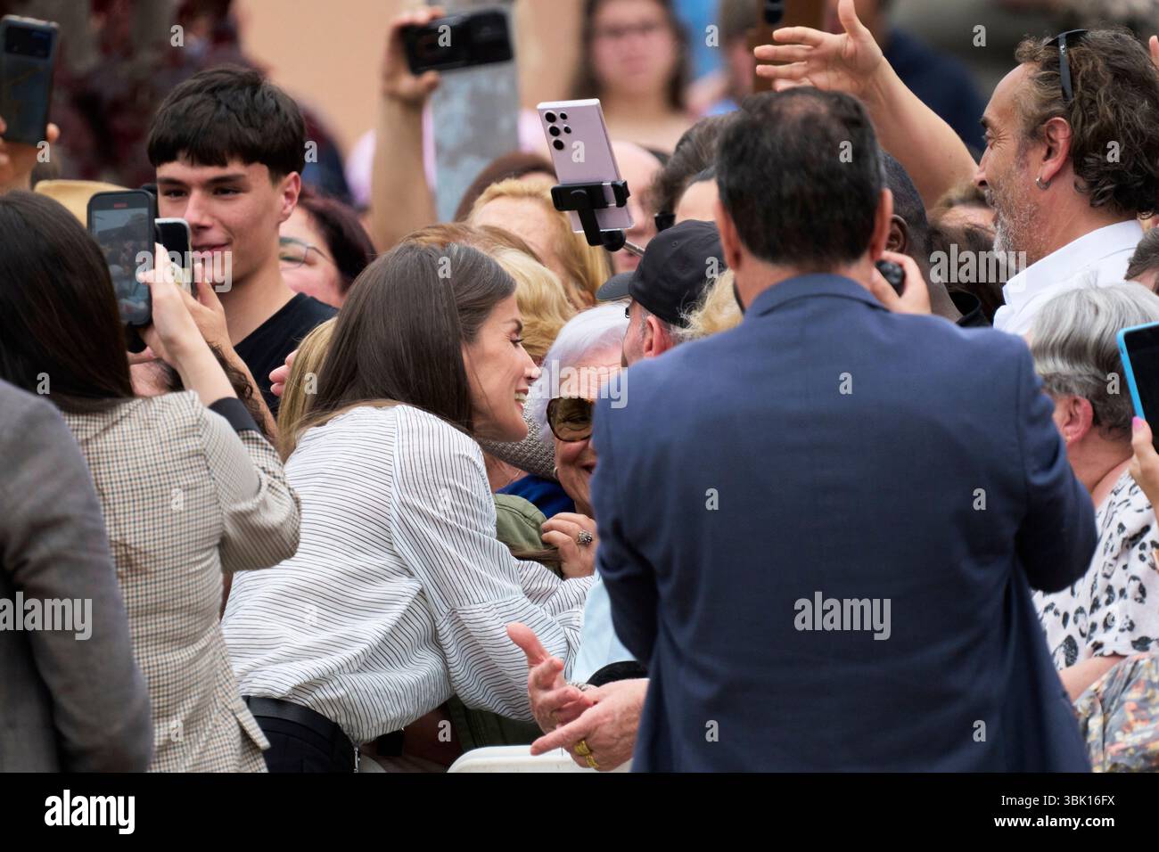 Burela. Spain. 20250617, Queen Letizia of Spain visit Burela on June 17 ...