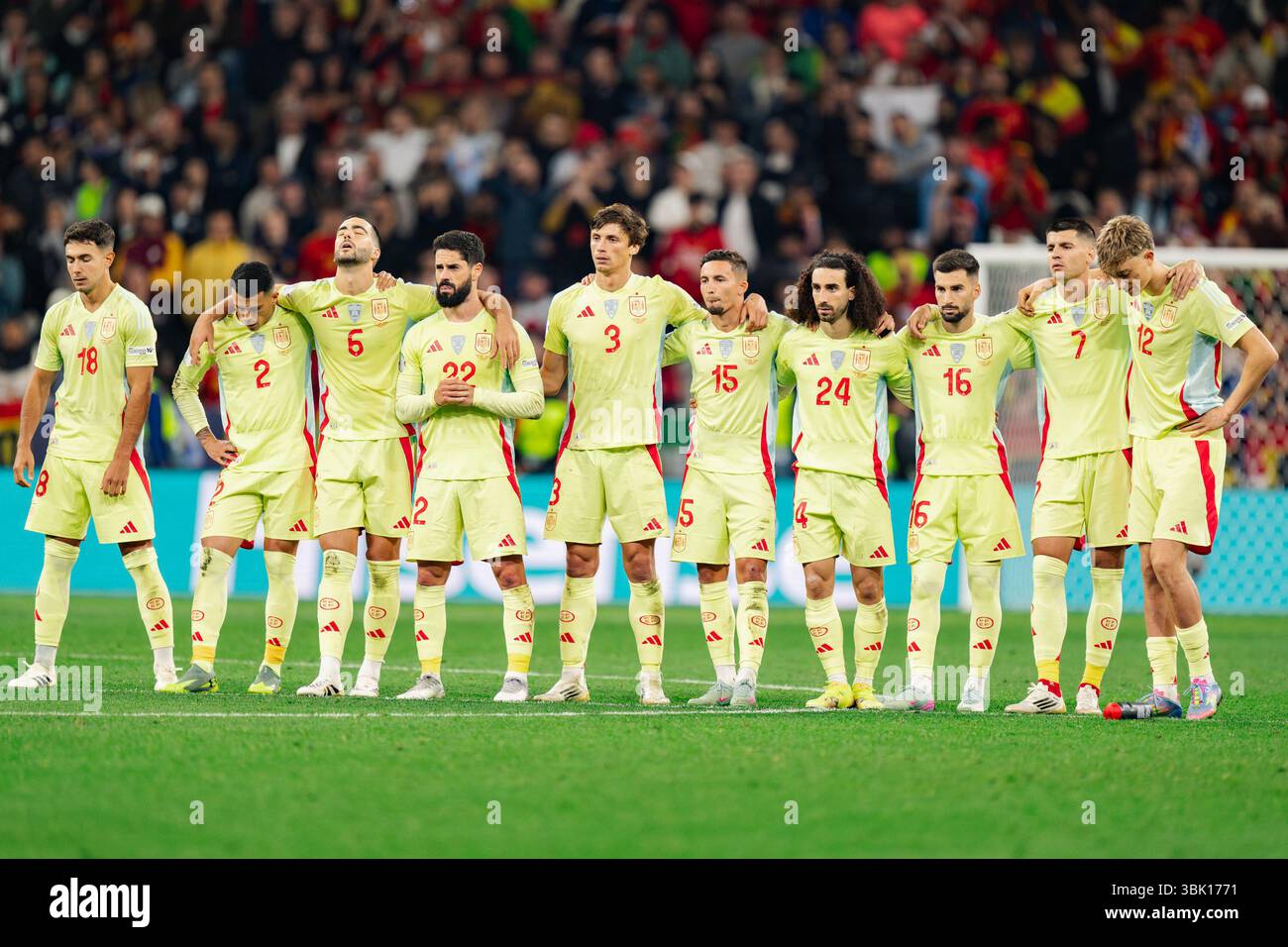 (L to R) Martin Zubimendi, Pedro Porro, Mikel Merino, Isco (Francisco ...