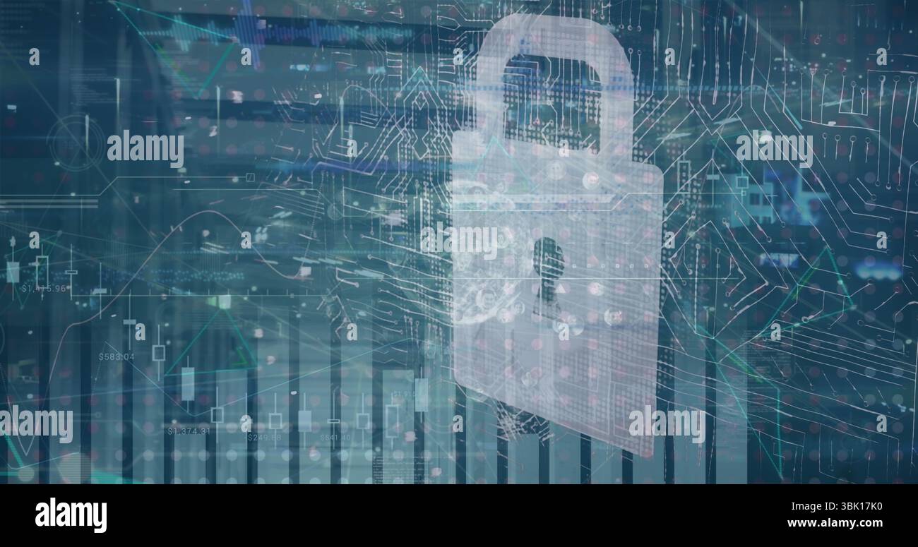 Displaying digital numbers circuit patterns hi-res stock photography ...