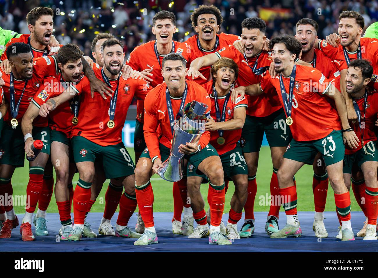 Portugal 2025 nations league trophy hi-res stock photography and images ...