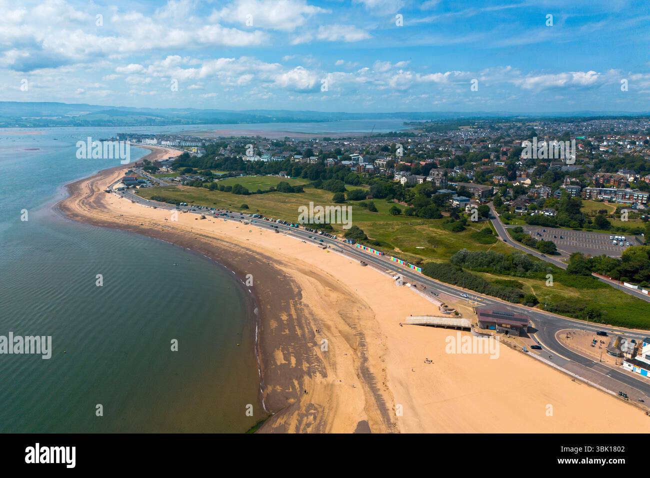 Exmouth, Devon, UK. 17th June 2025. UK Weather. General aerial view of ...
