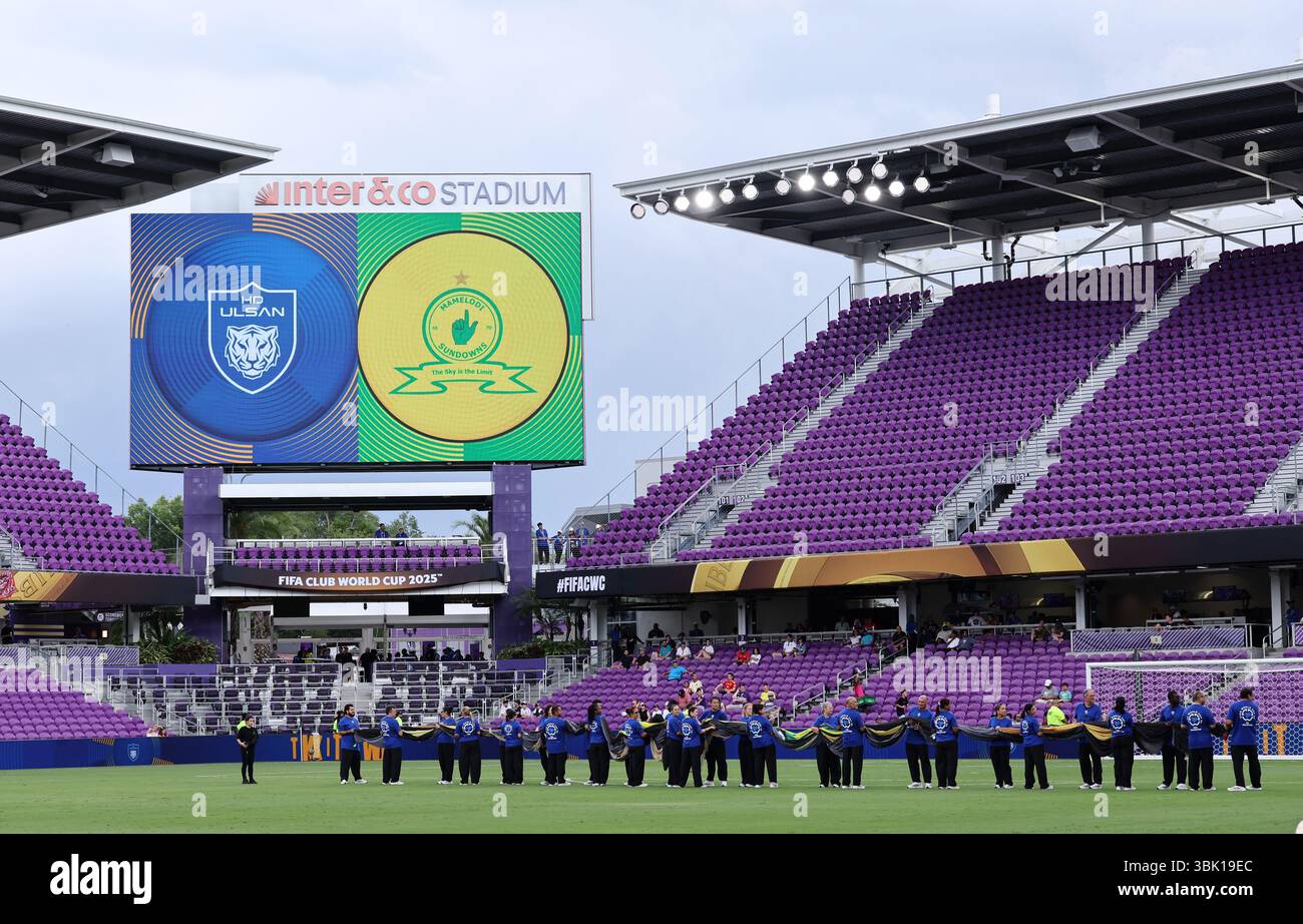 Orlando, USA. 17th June, 2025. A general view of a near empty Inter&Co ...