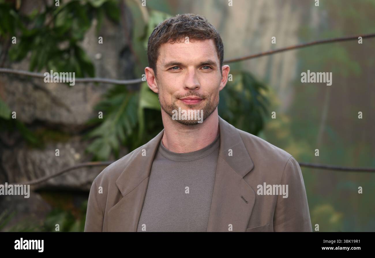 Ed Skrein attends the Jurassic World Rebirth World Premiere at the ...