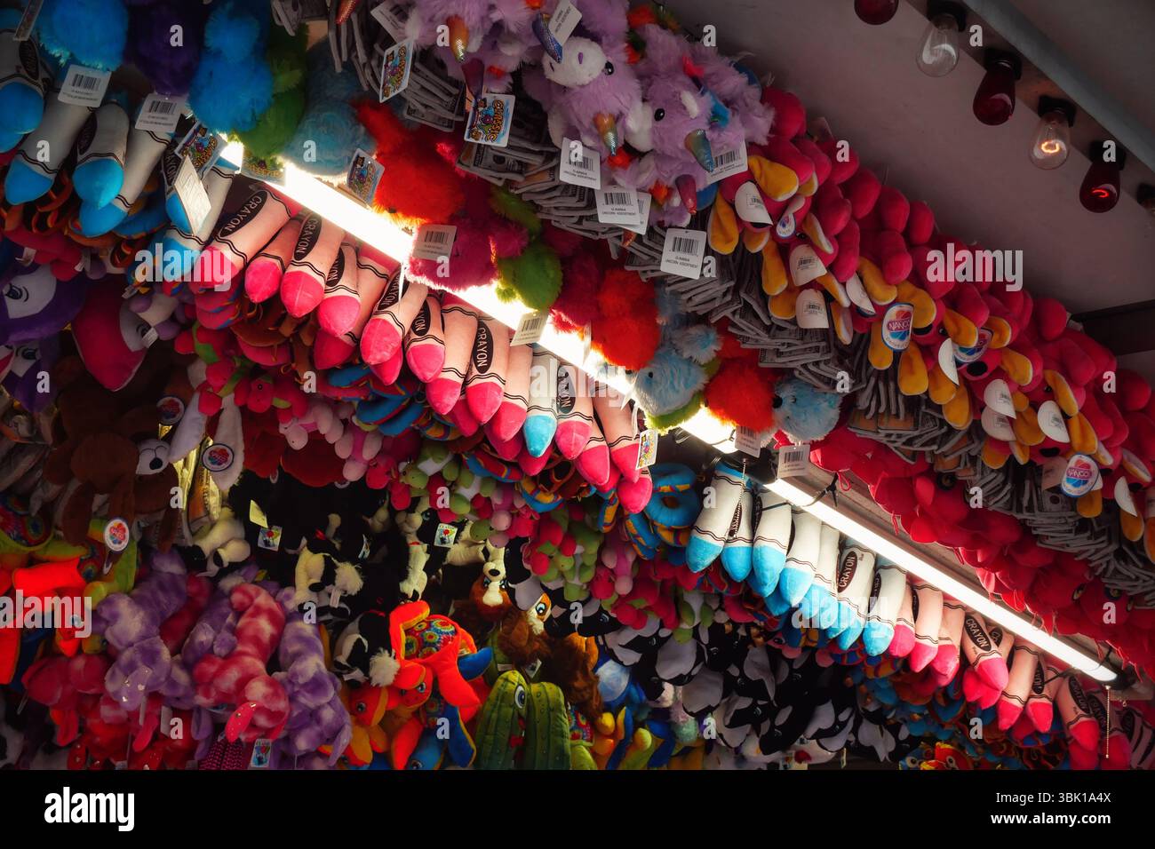 County fair game booth prizes Stock Photo - Alamy