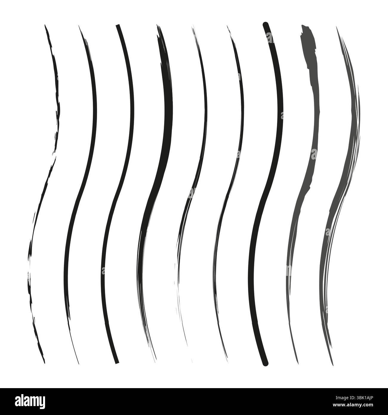 Minimalist motion graphic smooth curved Stock Vector Images - Alamy