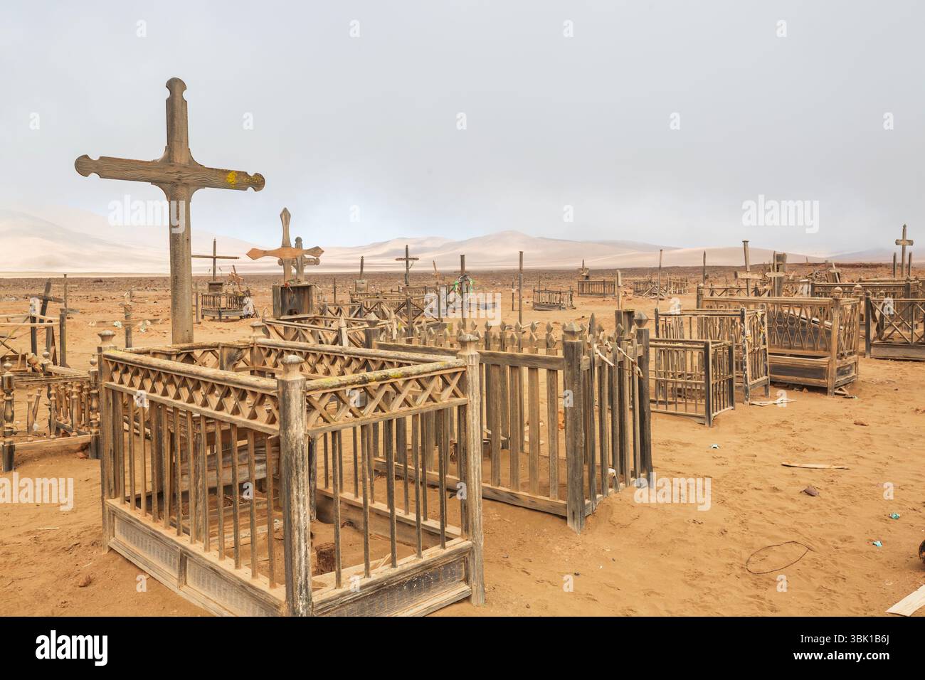 Abandoned historical cemetery in Atacama desert, Chile, South America ...