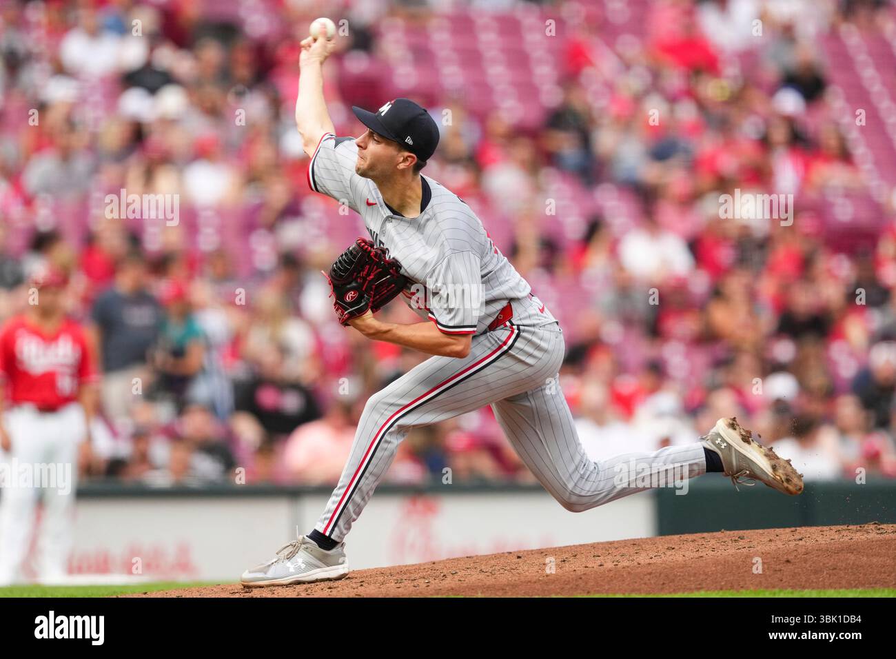 Minnesota Twins pitcher David Festa throws during the second inning of ...