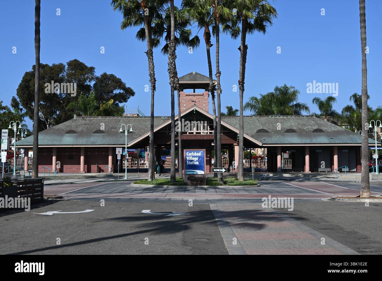 CARLSBAD, CALIFORNIA - 15 JUNE 2025: The Carlsbad Village Station is a ...