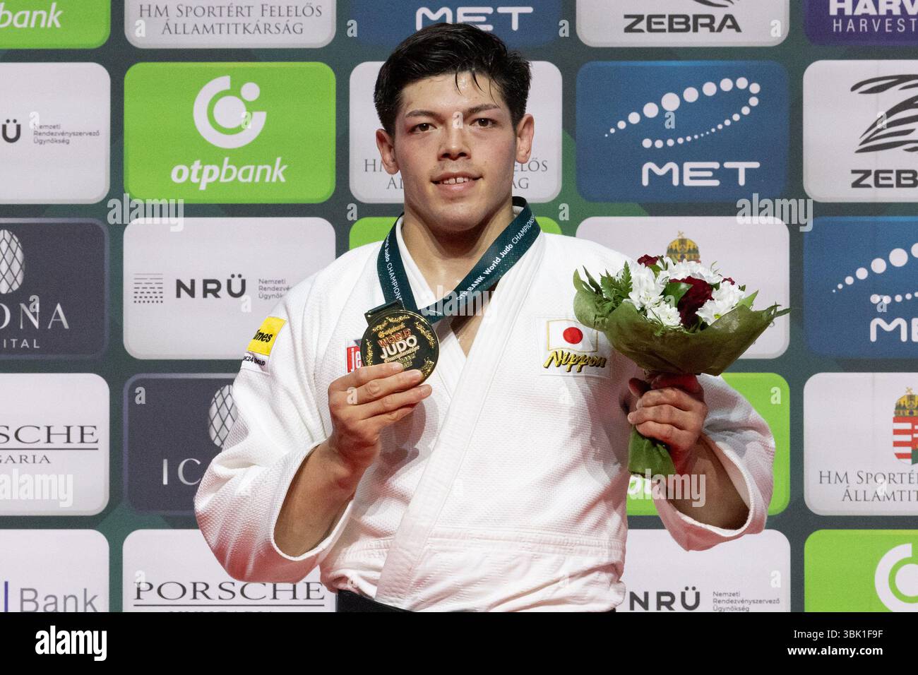 Budapest, Hungary. 17th June, 2025. Gold medalist Murao Sanshiro of ...