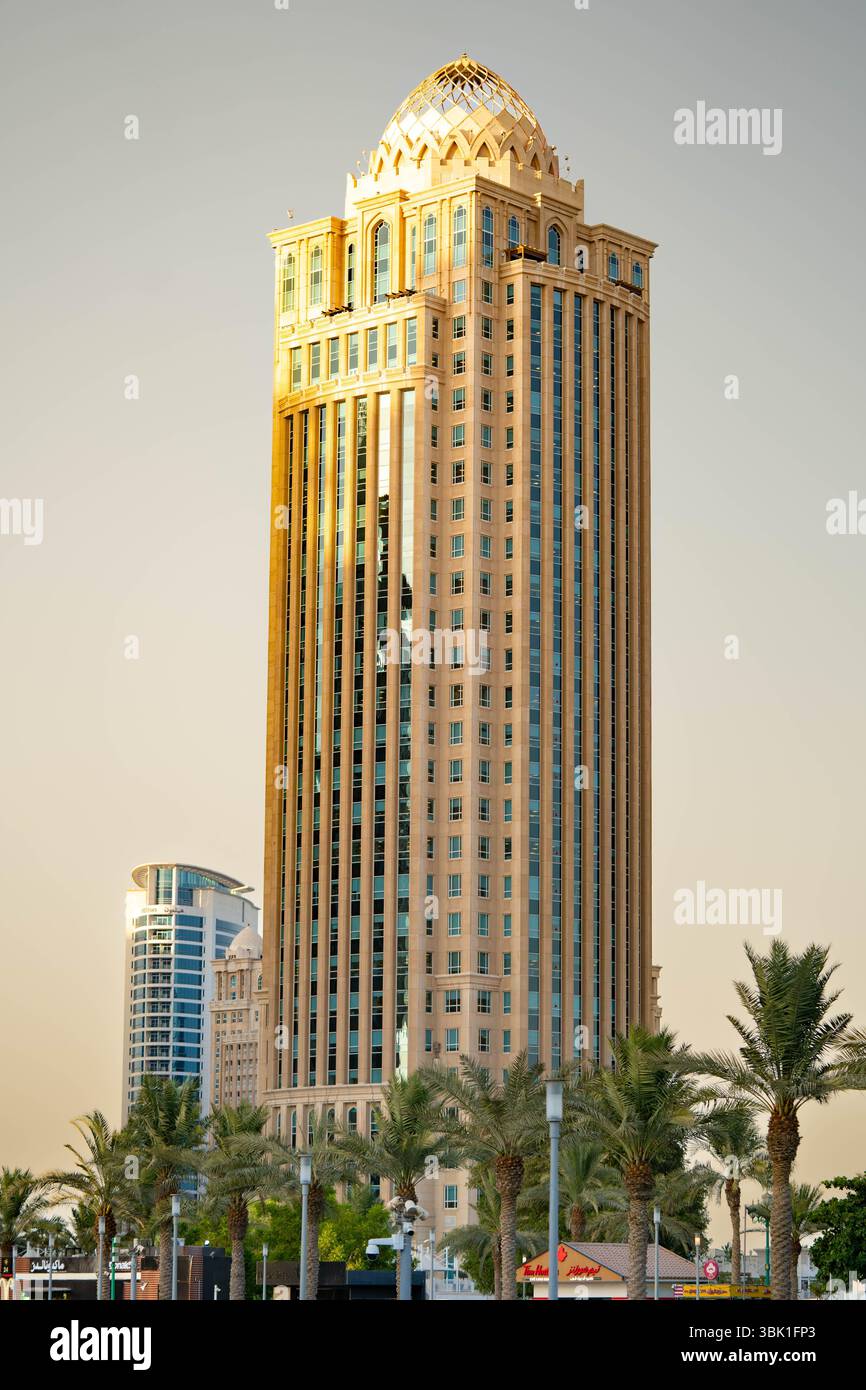 Doha's architectural splendor at golden hour. A stunning blend of ...