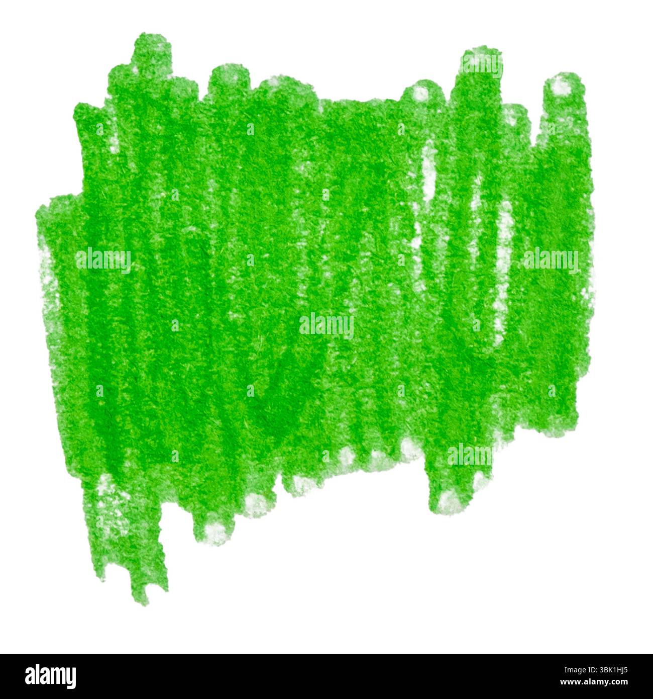 Hand-Drawn Green Highlight Scribble Isolated Stock Photo - Alamy