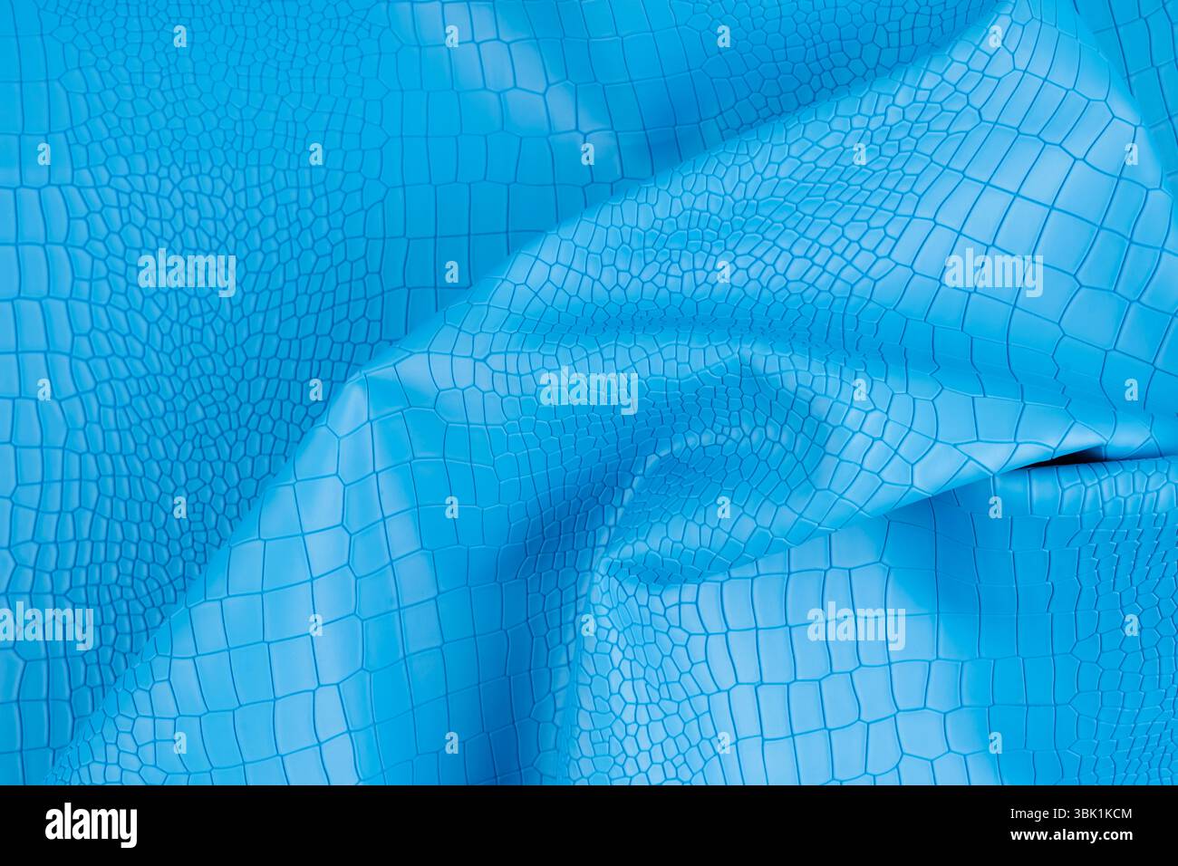 Blue color artificial crocodile leather texture as background Stock ...