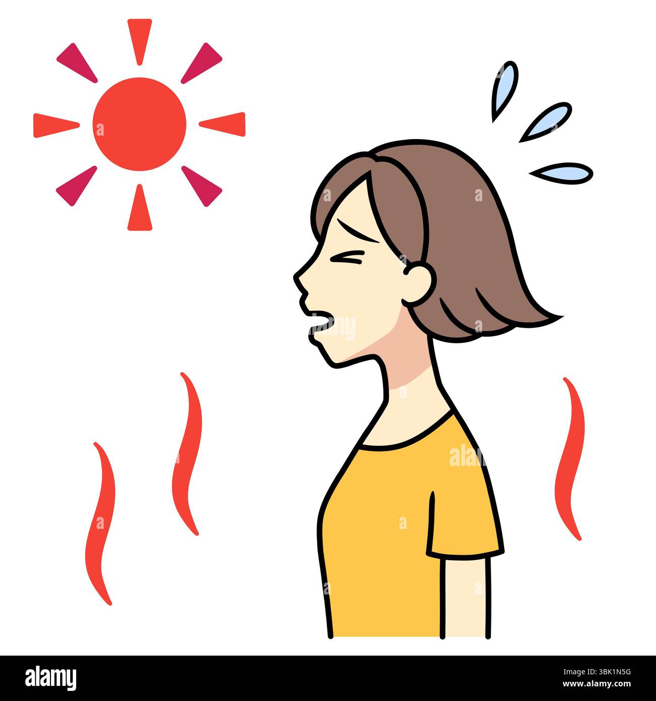 Summer person outside Cut Out Stock Images & Pictures - Alamy