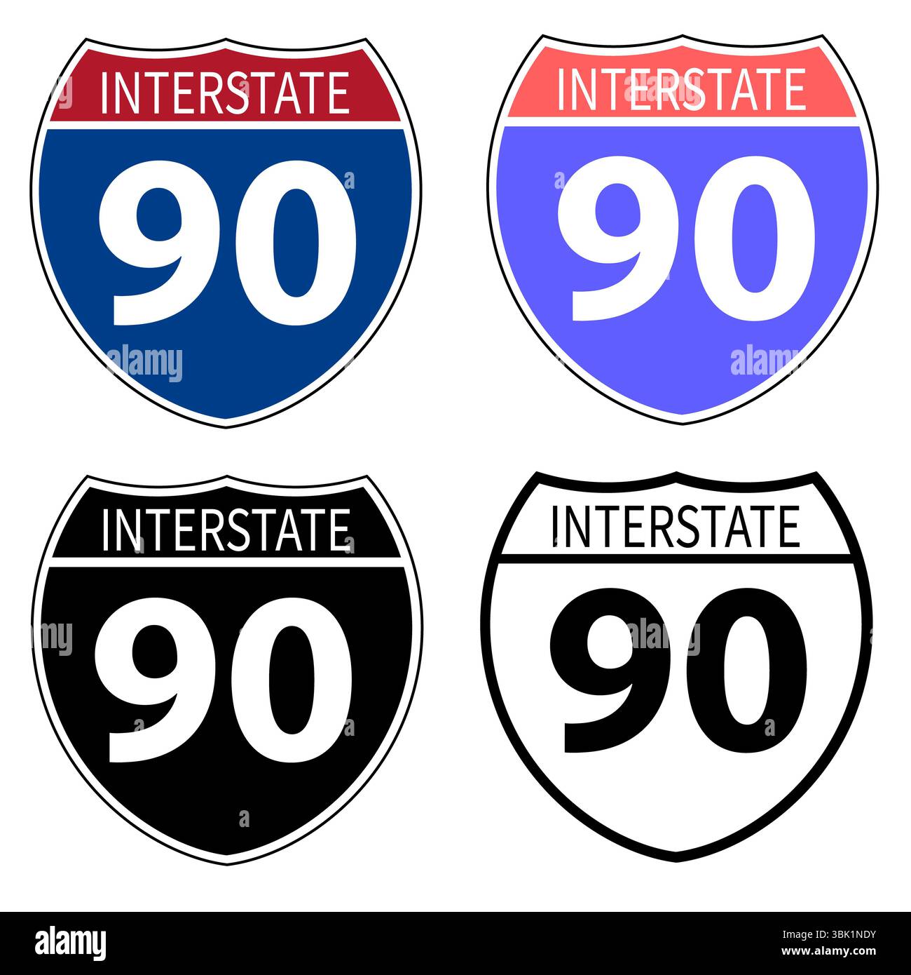 Highway 90 texas Cut Out Stock Images & Pictures - Alamy