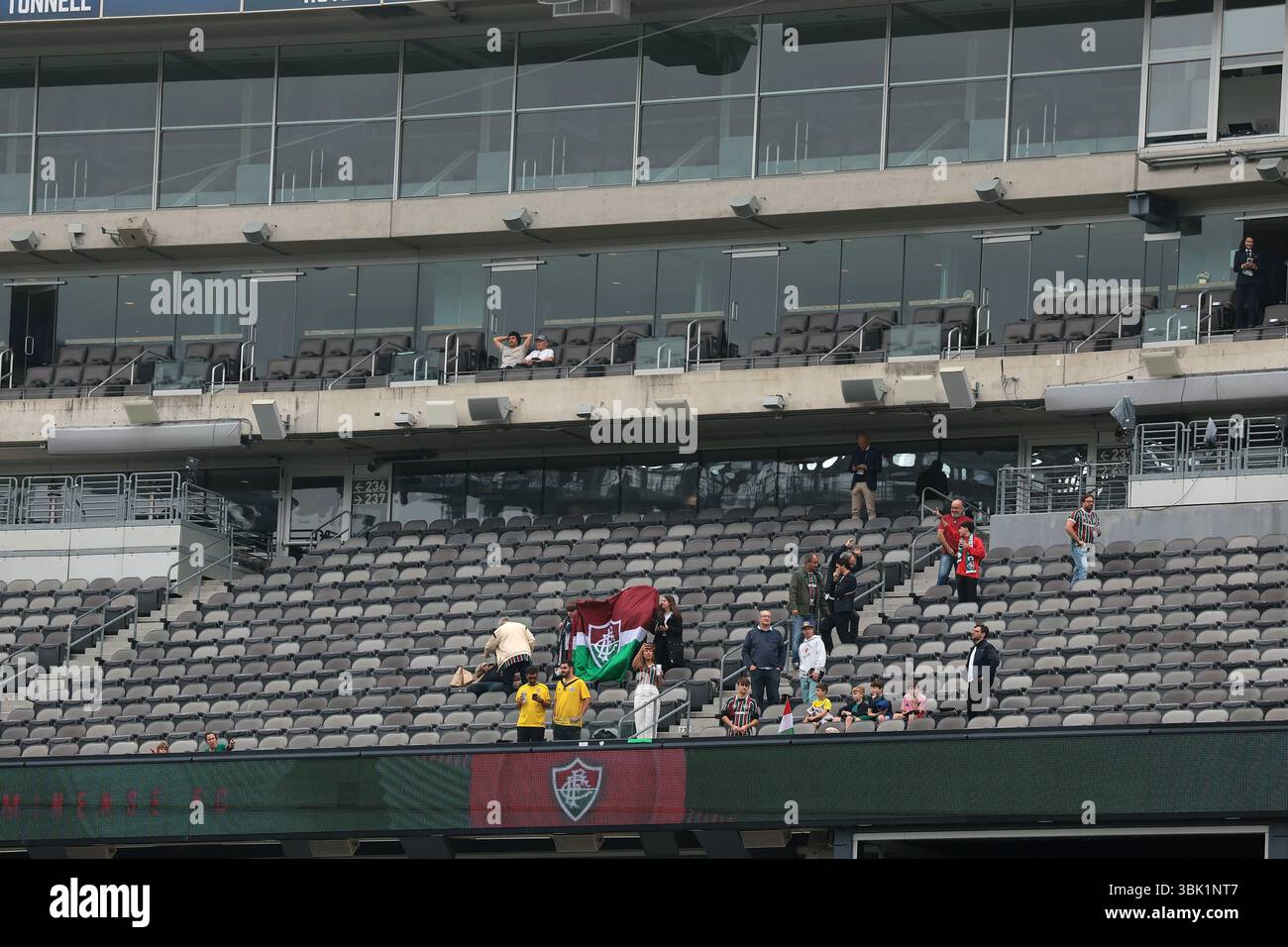 New Jersey, USA. 17th June, 2025. A small group of fans with a ...