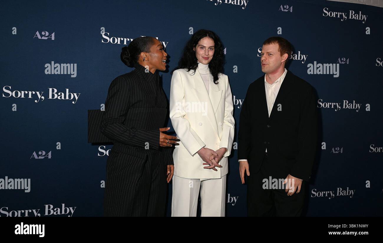 Naomi Ackie, Director/ Writer, Cast Eva Victor and Lucas Hedges attend ...
