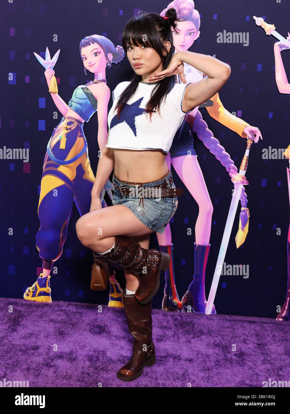 HOLLYWOOD, LOS ANGELES, CALIFORNIA, USA - JUNE 16: American singer-songwriter and rapper Rei Ami ...