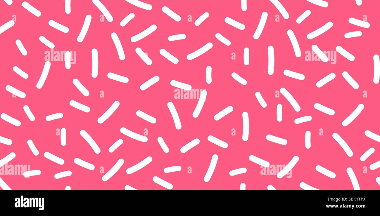 Donut Candy Glaze Texture Seamless Pattern with Rainbow Sprinkle ...