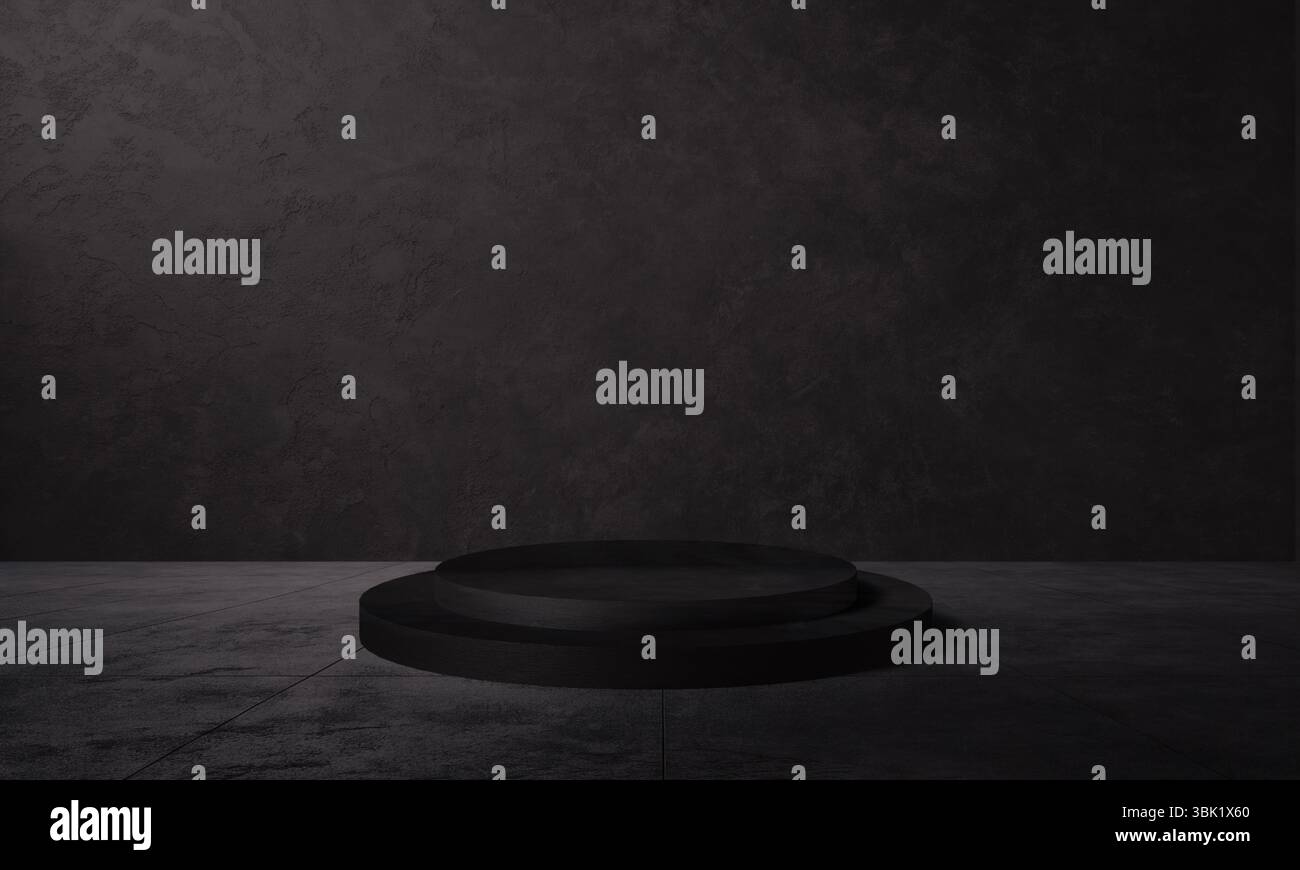Black background wallpaper podium stage stand showcase circle product ...