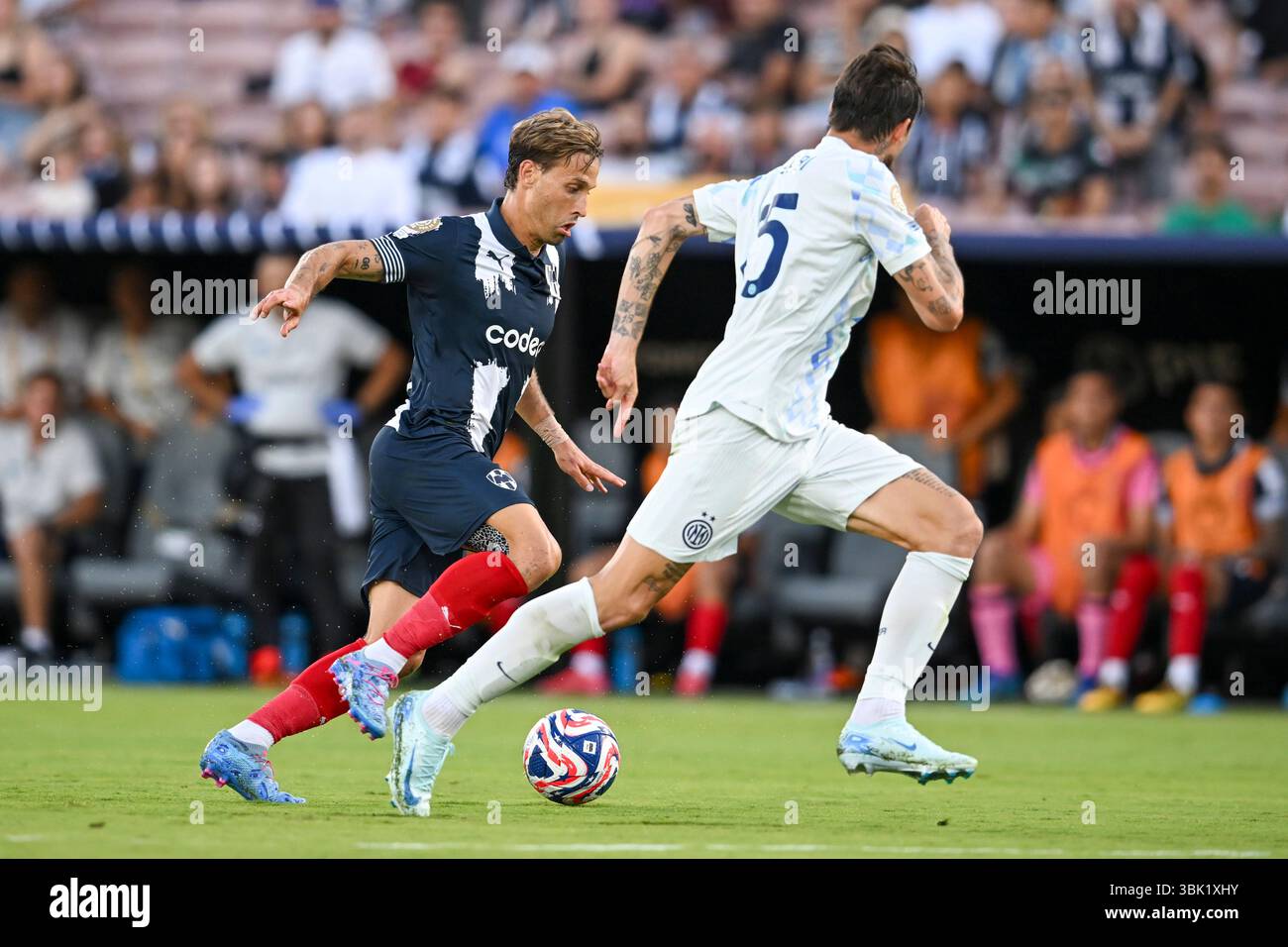 June 17, 2025: CF Monterry midfielder, Sergio Canales (10), moves the ...