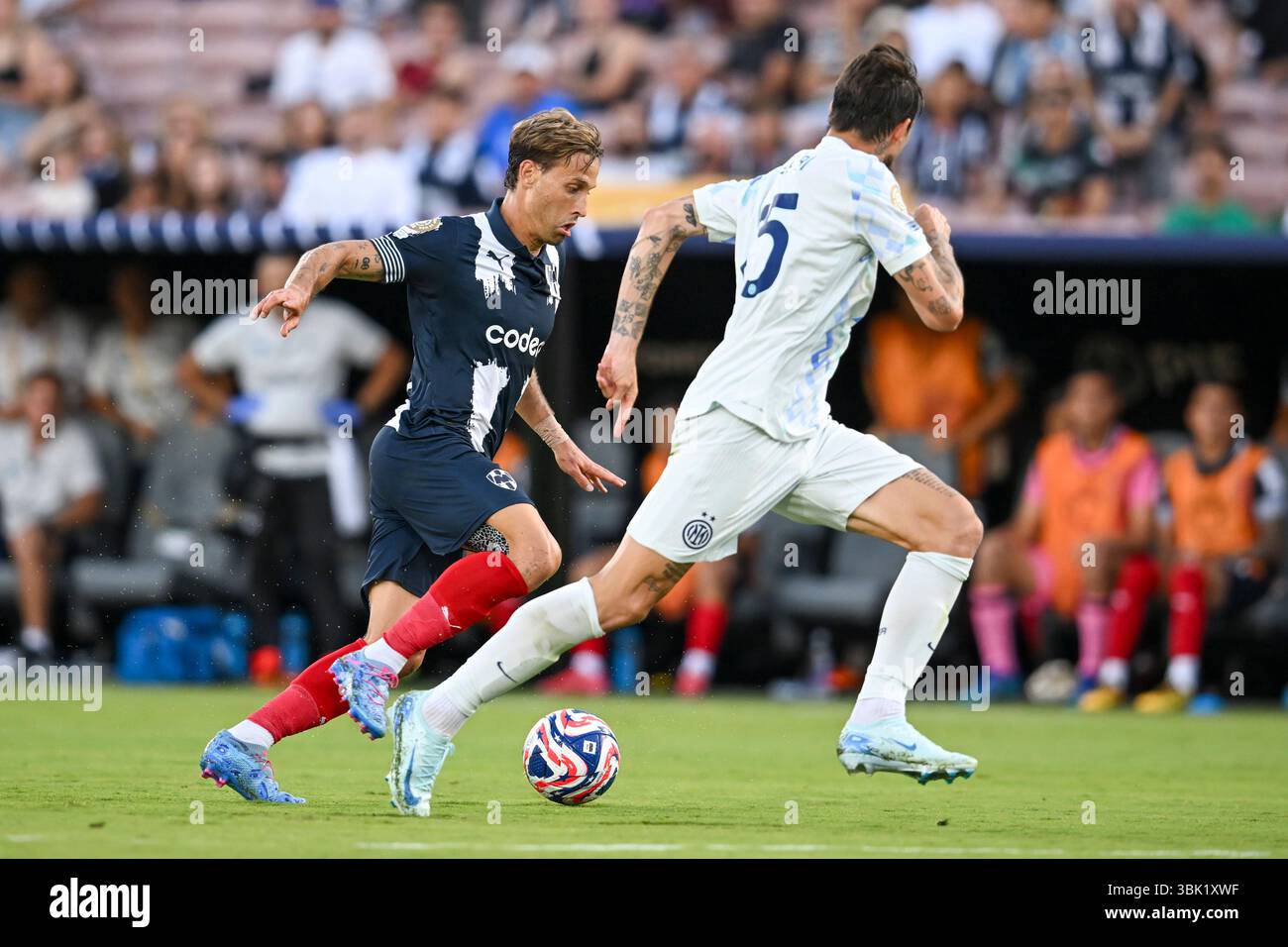 June 17, 2025: CF Monterry midfielder, Sergio Canales (10), moves the ...
