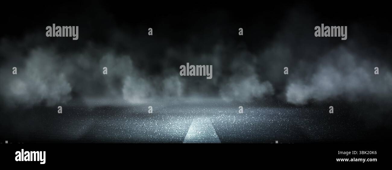 Thick white smoke in spotlight Stock Vector Images - Alamy