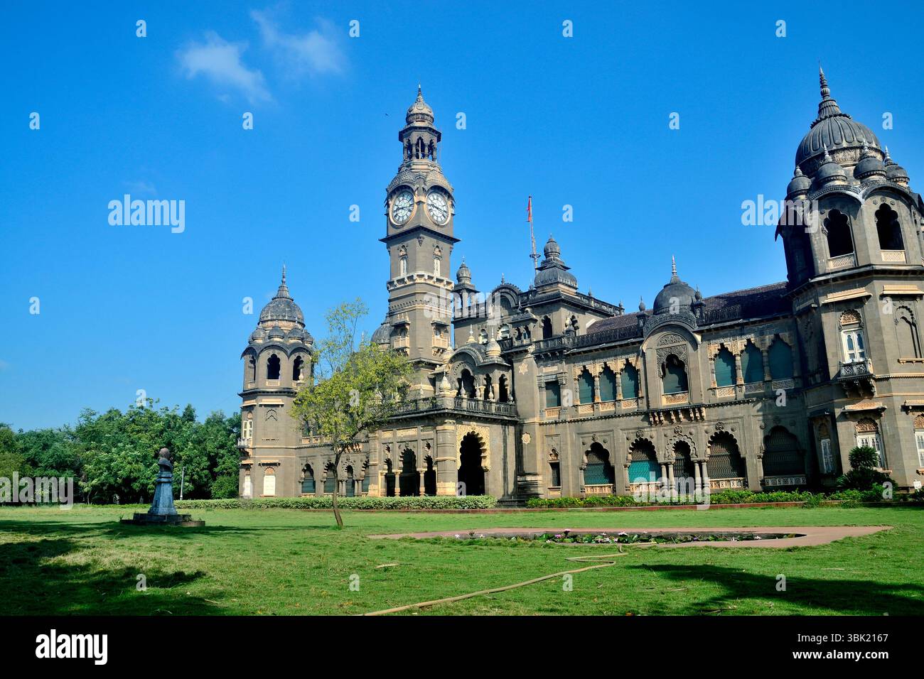 Partial view of The New Palace, built in black polished stone and took ...