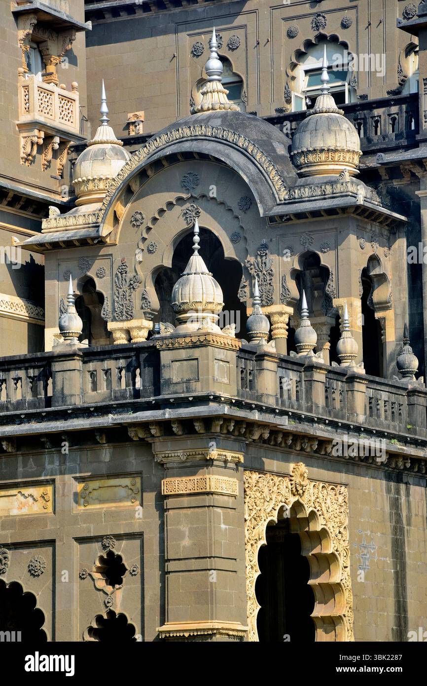 Partial view of The New Palace, built in black polished stone and took ...
