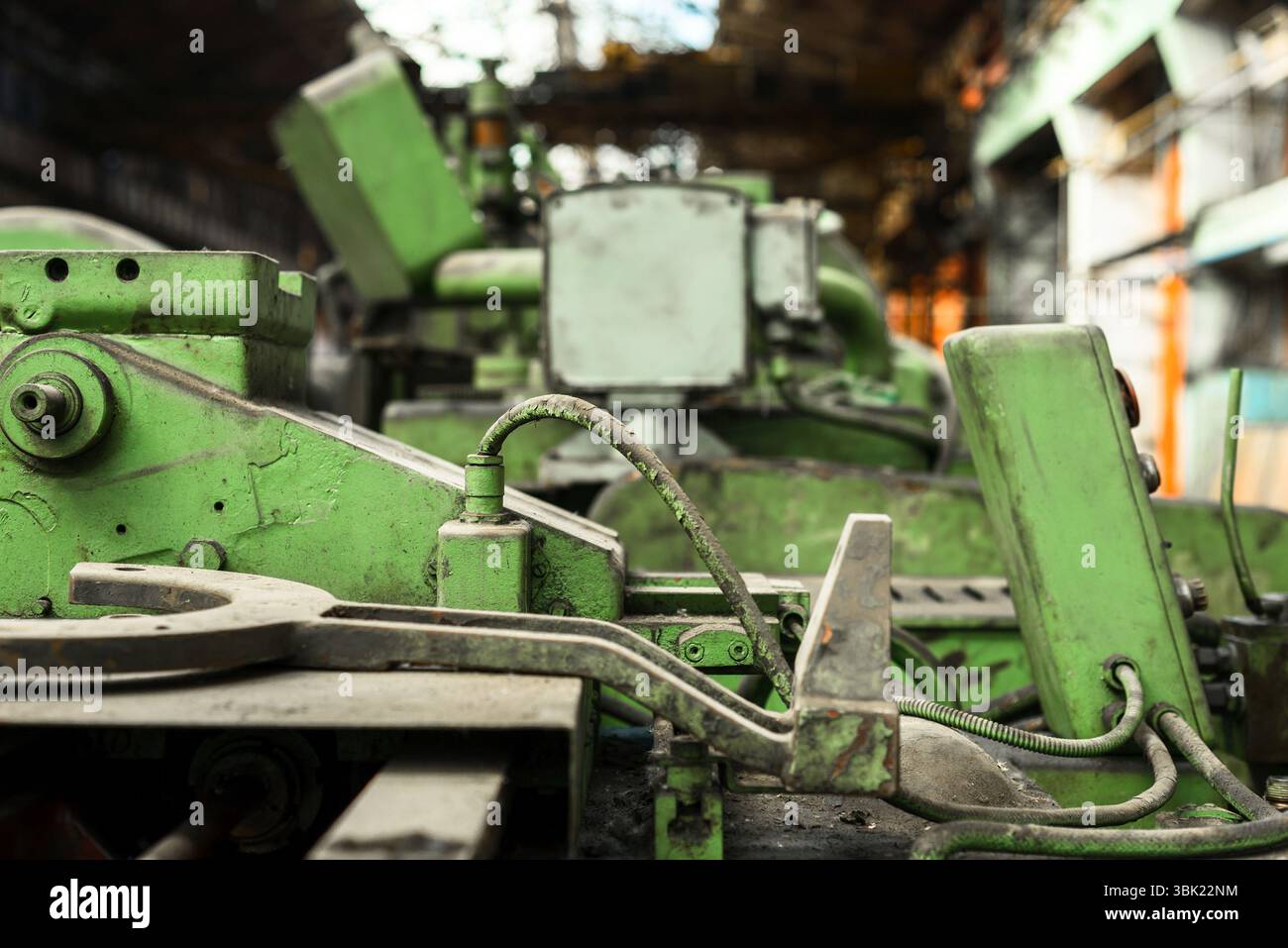 Industrial machine in the factory at metalworks Stock Photo - Alamy