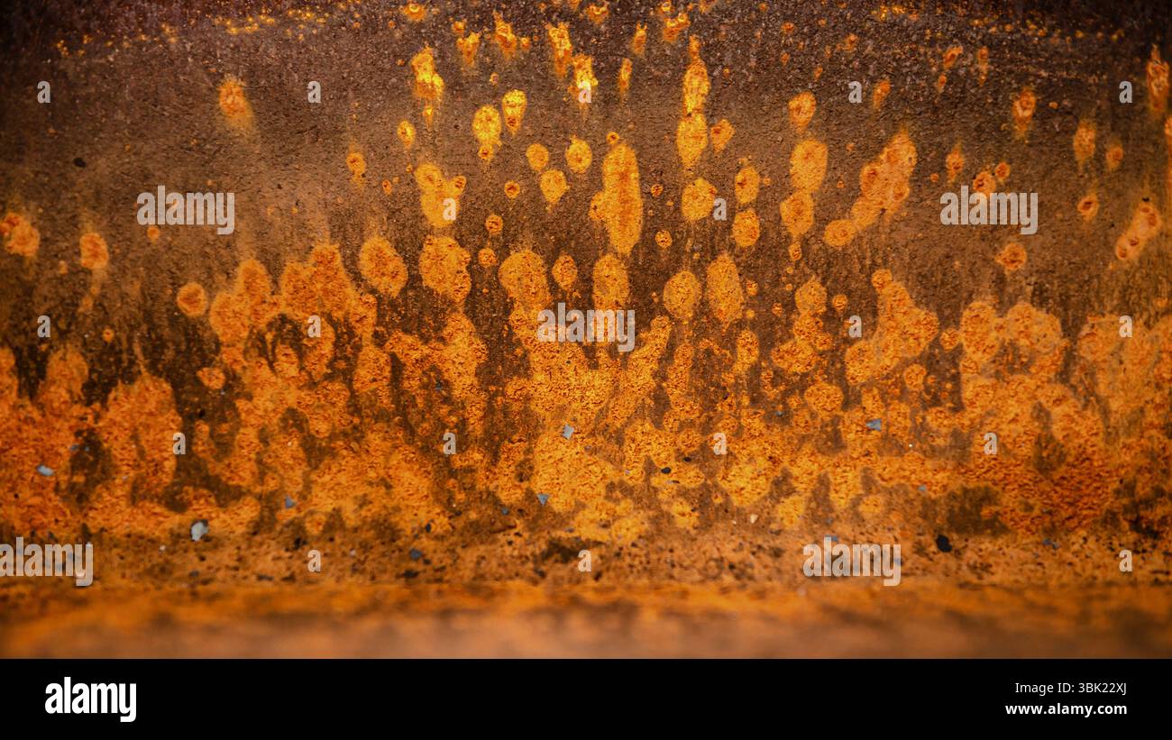 Rusty damaged iron surface close up photo Stock Photo - Alamy
