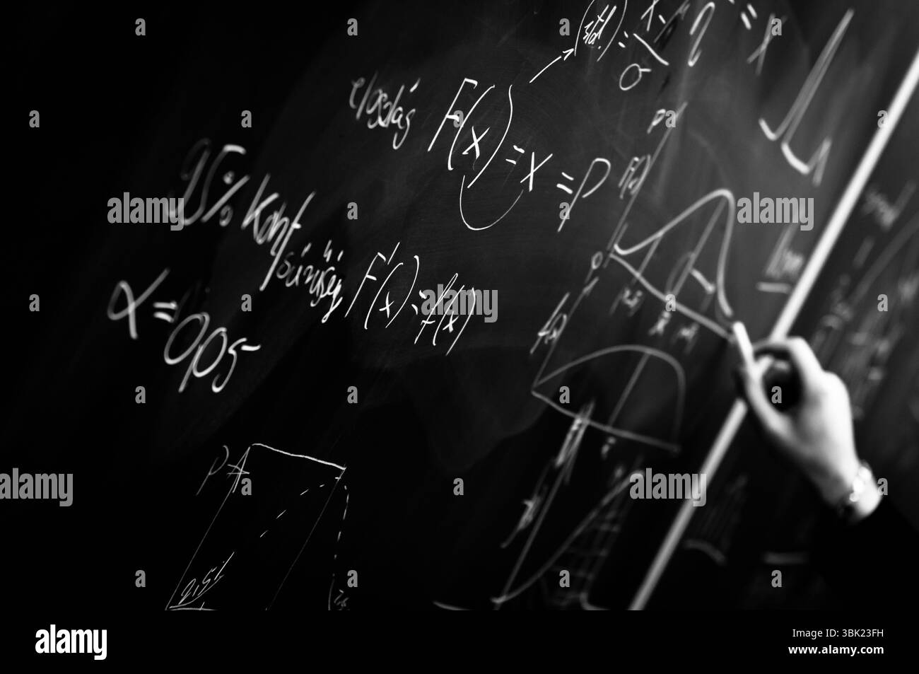 Background chalk board white Black and White Stock Photos & Images - Alamy