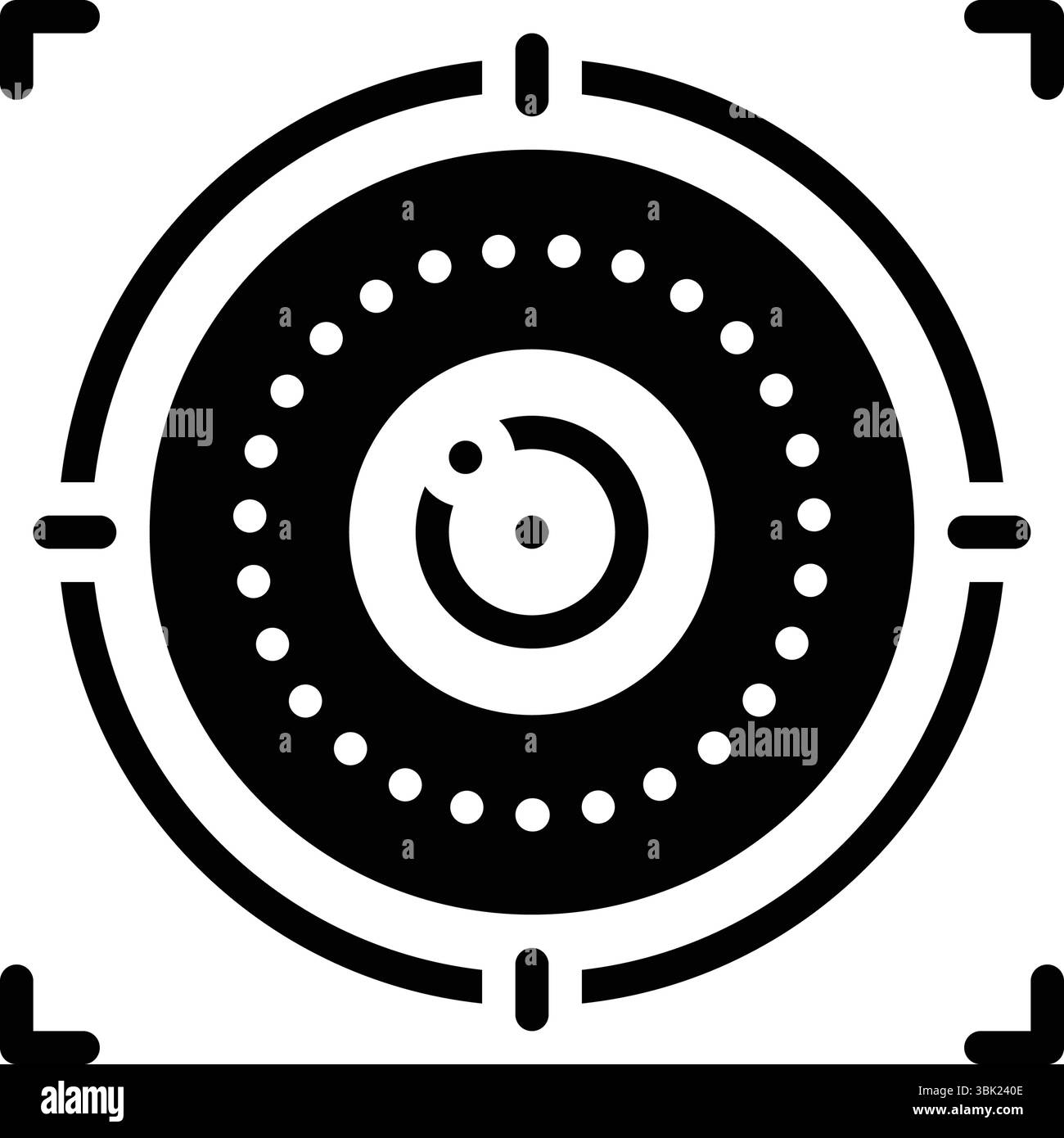 Retina scan symbol Cut Out Stock Images & Pictures - Alamy