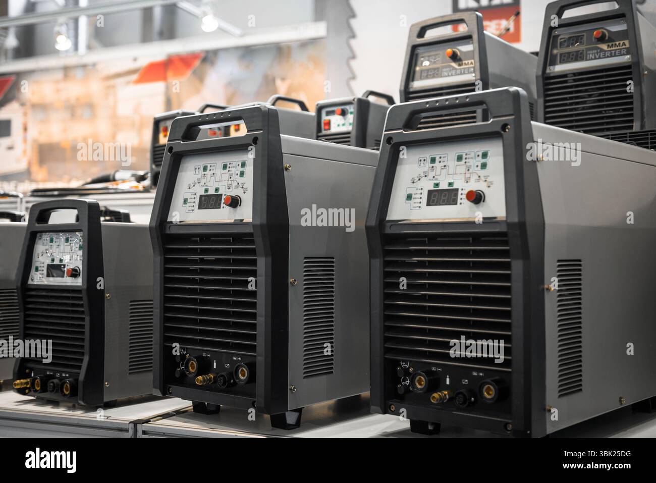Industrial electricity inverters in a factory closeup Stock Photo - Alamy