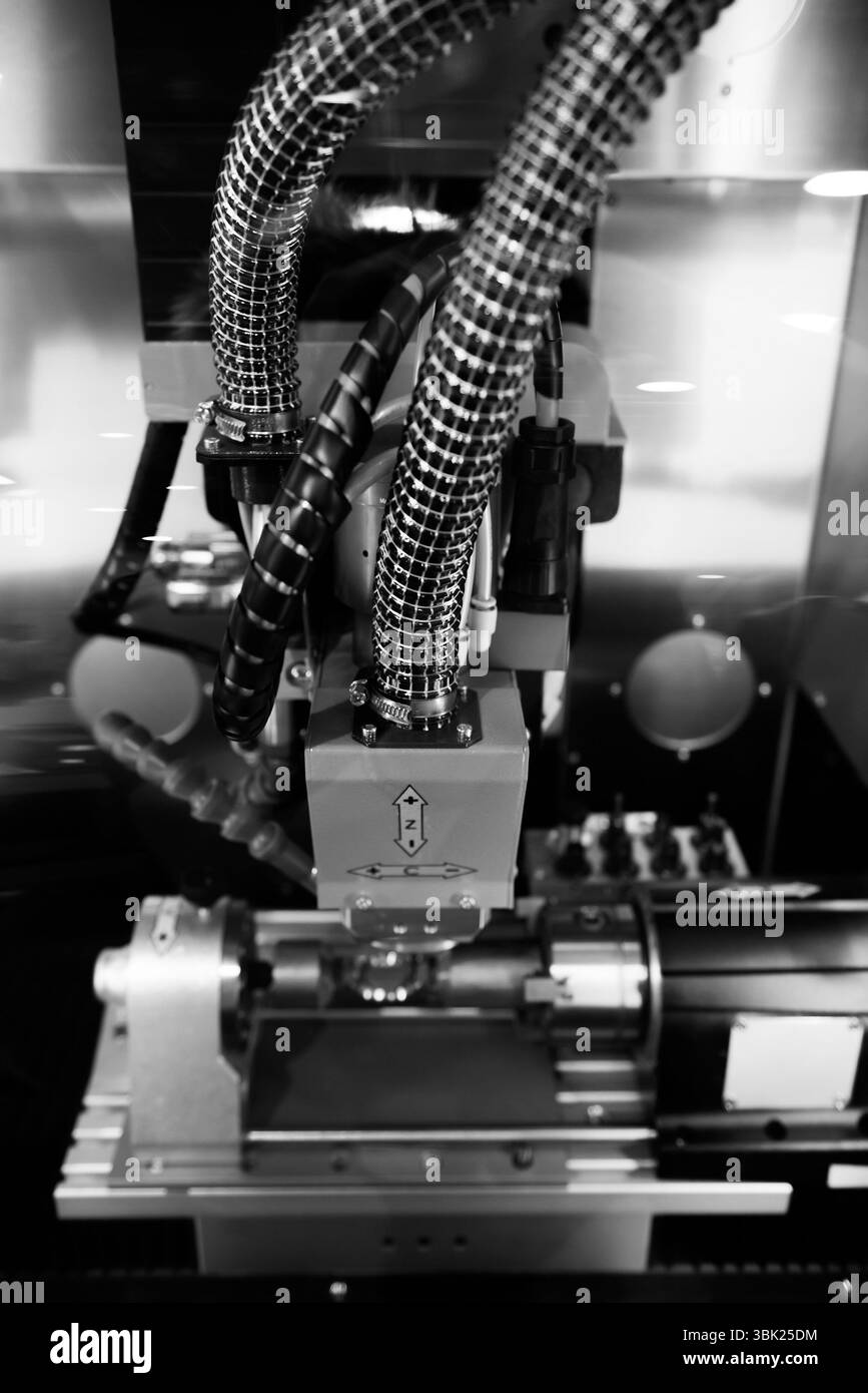 Modern machinery in factory Black and White Stock Photos & Images - Alamy