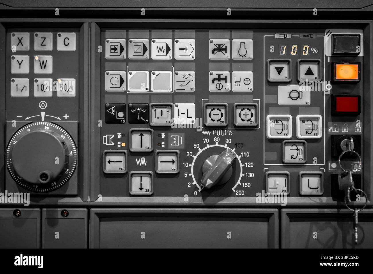 Control panel texture with lots of buttons Stock Photo - Alamy