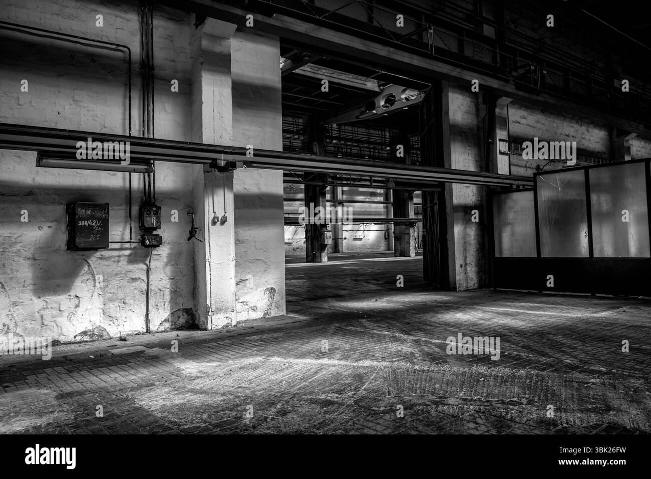 In a factory Black and White Stock Photos & Images - Alamy